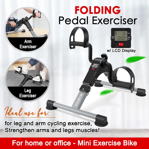 🇸🇬 Pedal Exerciser Bike With Electronic LCD Display - Floor Pedal for ...