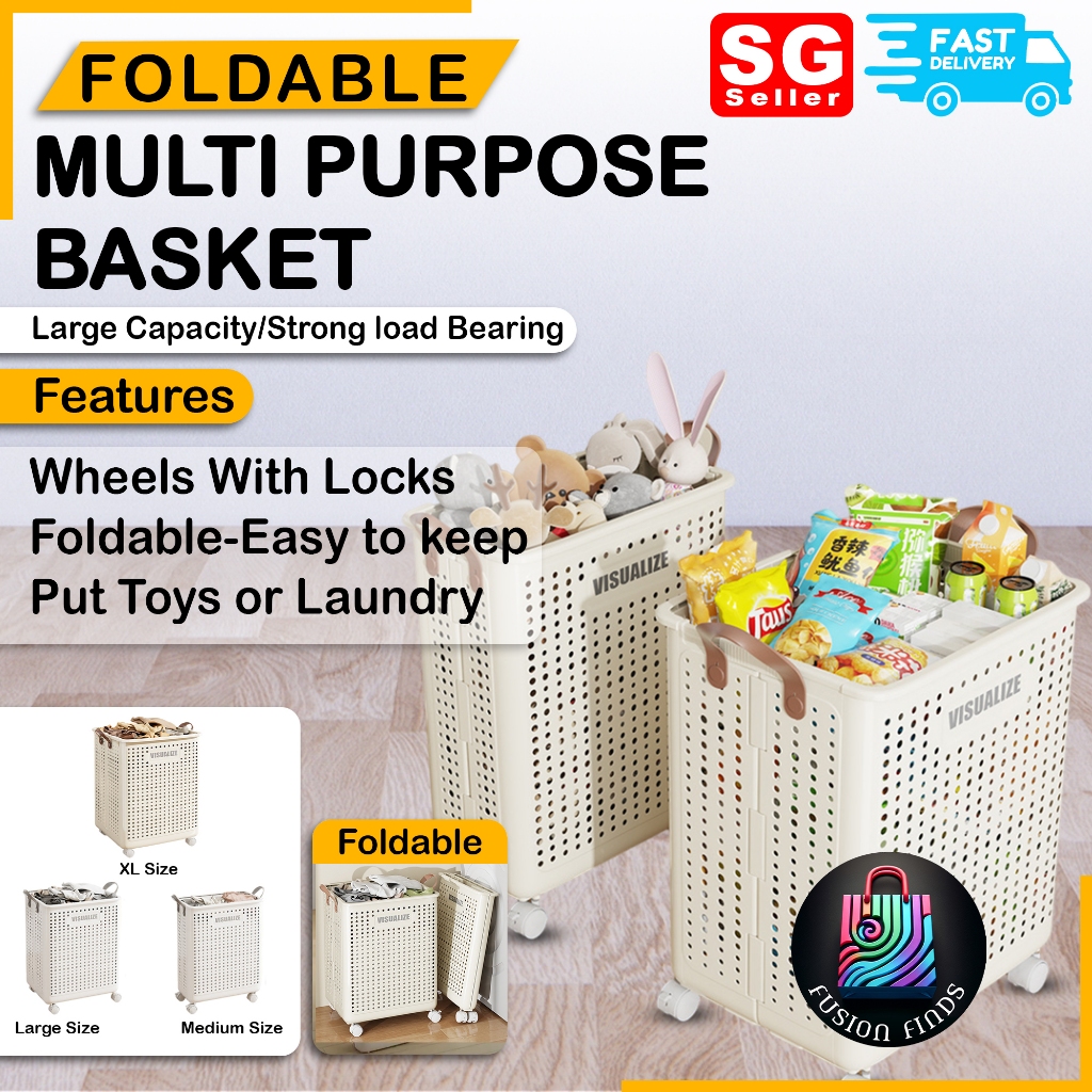 Foldable Laundry Basket | Easy Storage Basket for Clothes | Laundry ...