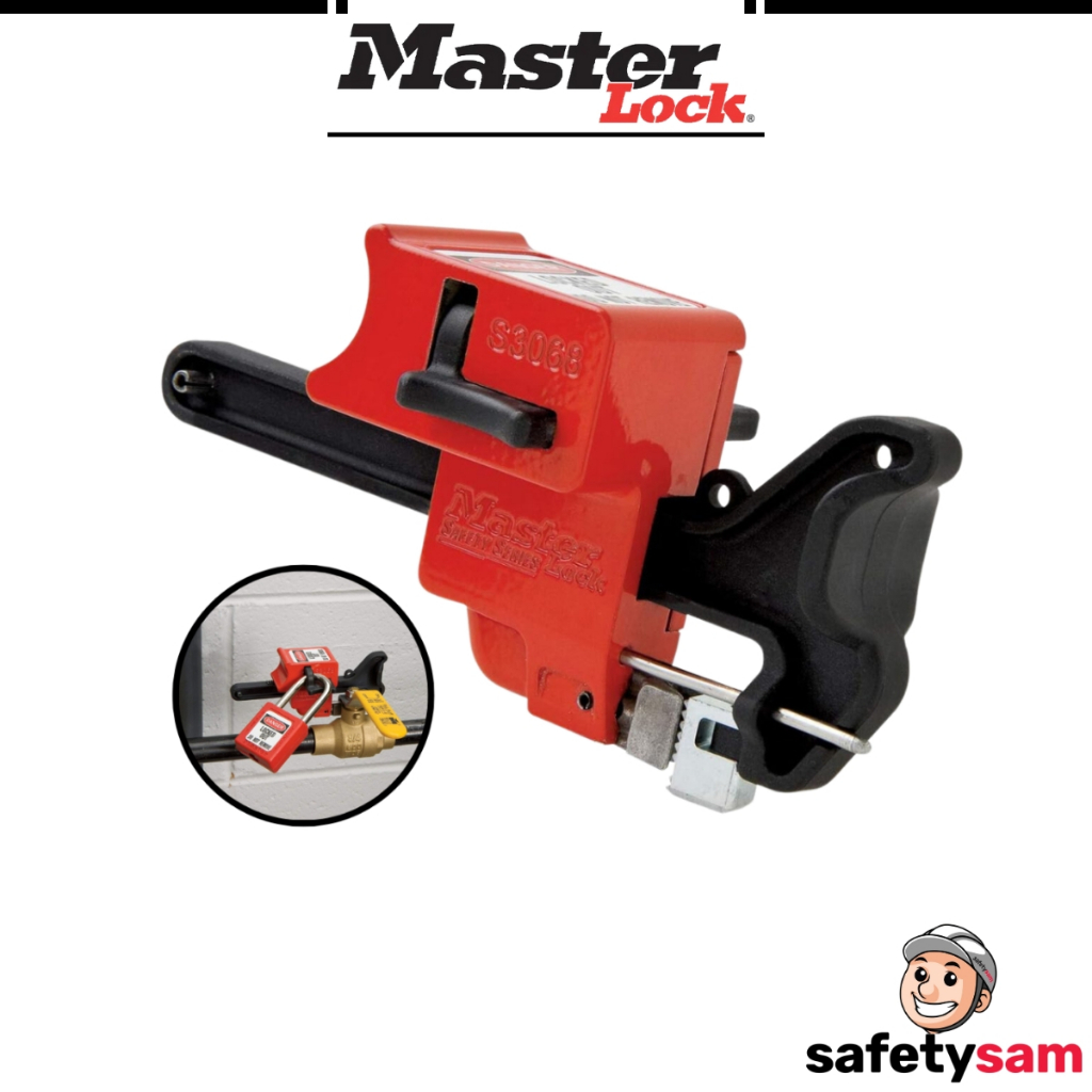Master Lock S3068 Valve Lockout Seal Tight Handle-On Ball Valve Lockout ...