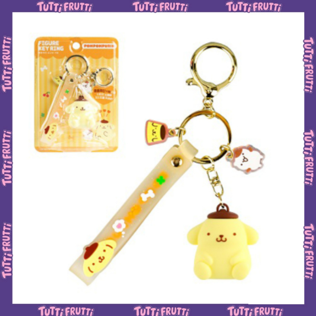 [Sanrio] Pompompurin Figure Keyring | Korean Style Pompompurin Keyring ...