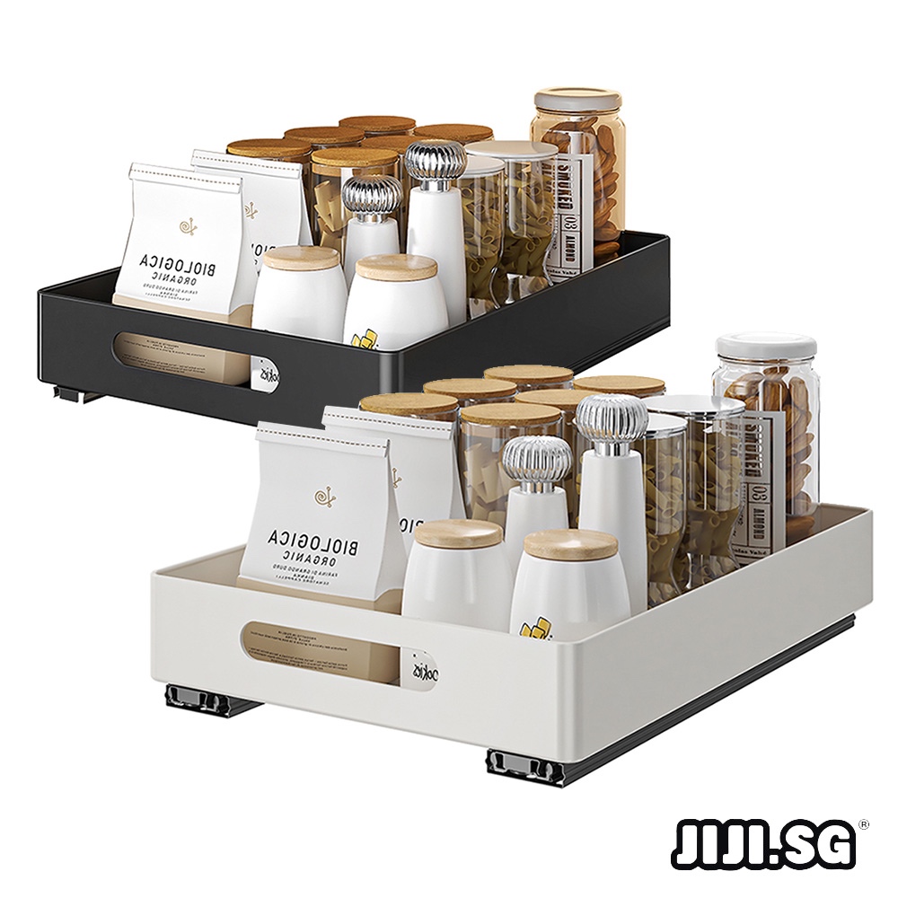 (JIJI SG) WESLEN Pull-Out Condiments Cabinet Storage Rack - Storage ...