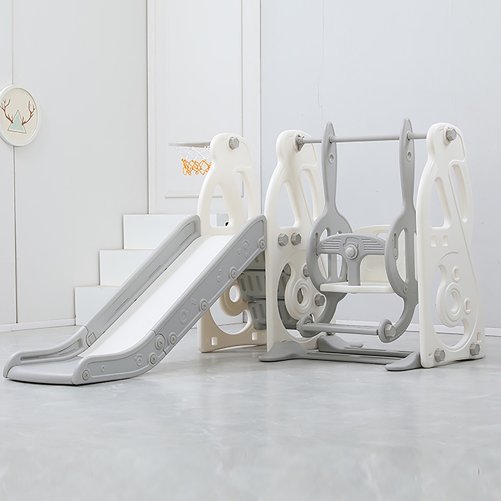 Lucky Baby Smart System Safety 3 in 1 Toddler Slide/Swing Playground ...