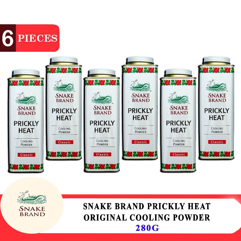 SNAKE BRAND Prickly Heat Original Cooling Powder Classic 280g | Shopee ...