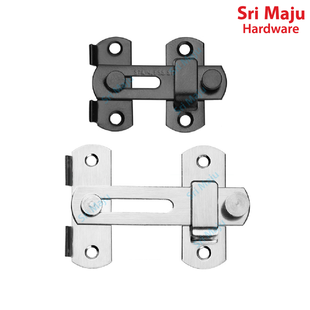 MAJU SWBT-STR Stainless Steel Swivel Bolt Door Latch Slug Catch Hasp ...