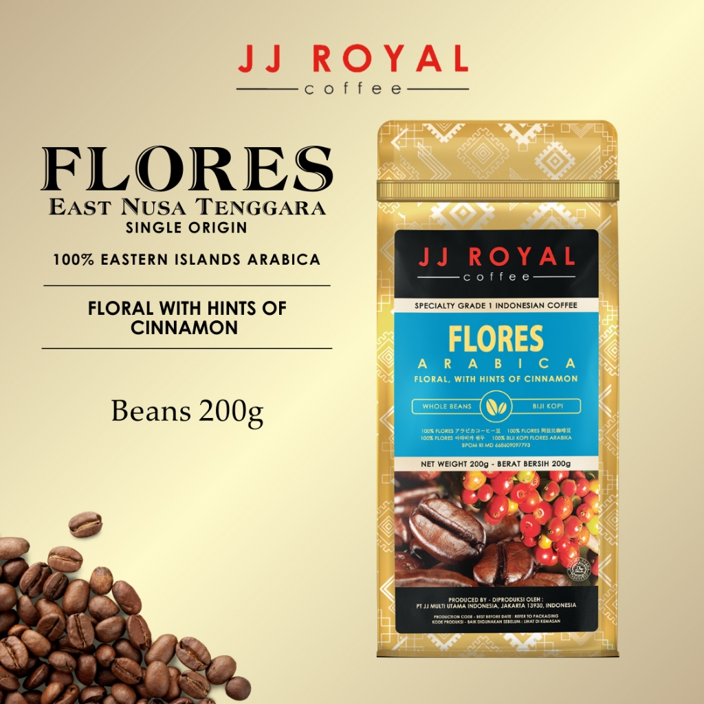 JJ Royal Coffee | Flores 100% Arabica Coffee (Whole Bean) 200g | Shopee ...