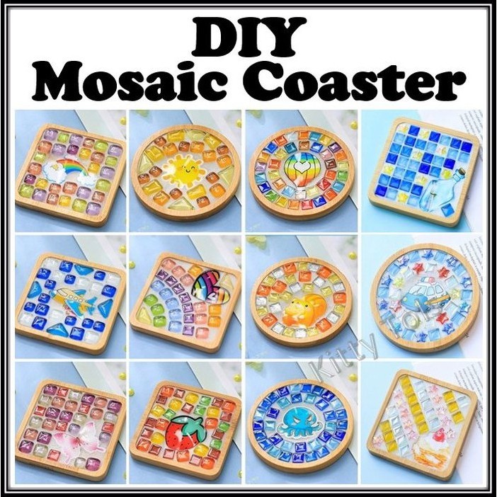DIY Mosaic Coaster Make it Yourself handmade children's day birthday ...