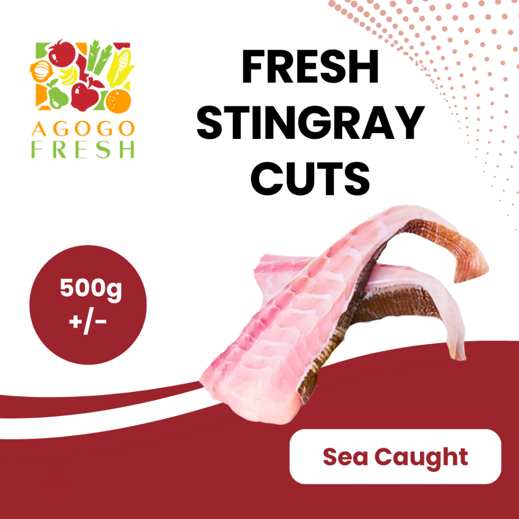 [Agogo Fresh - Fish & Seafood] Fresh Stingray (cut) | Shopee Singapore