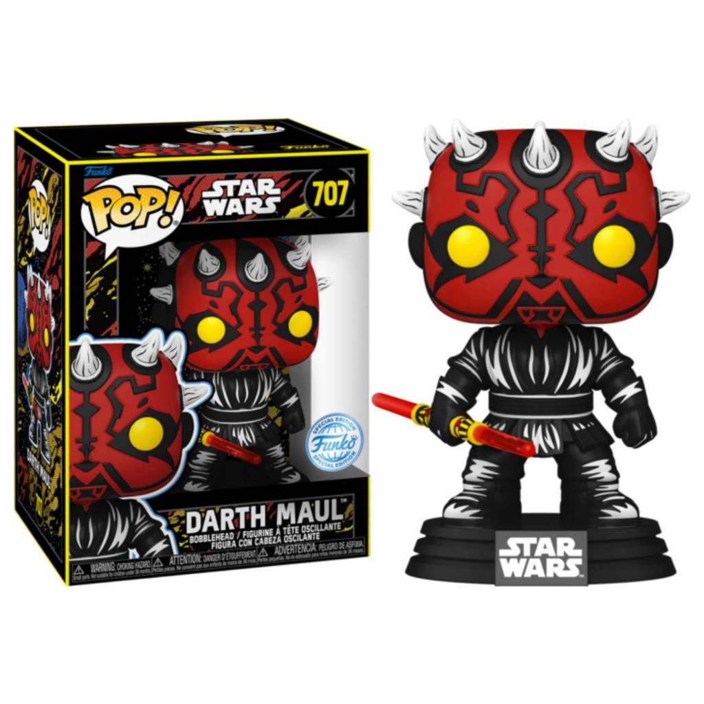 Funko POP! (707) Star Wars PM25th Darth Maul Retro Special Edition ...