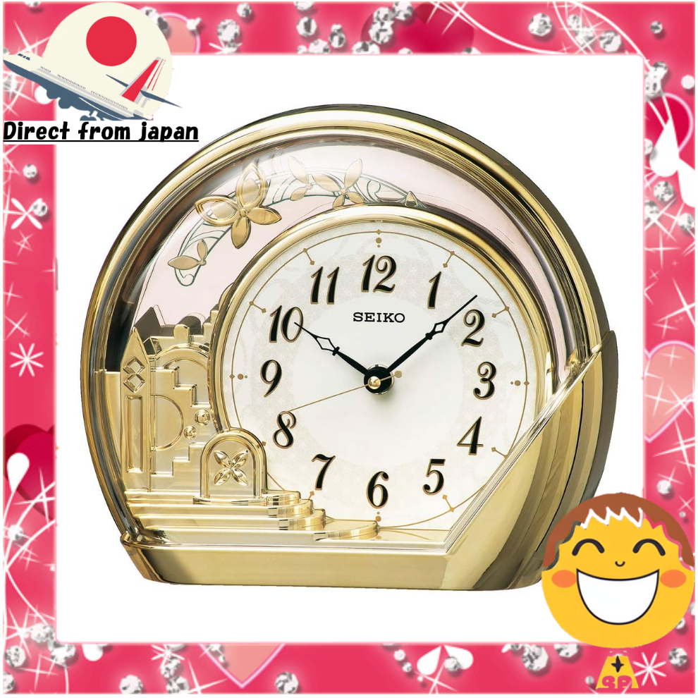 SEIKO Clock, table clock, Golden luster analog Decorative pendulum ...