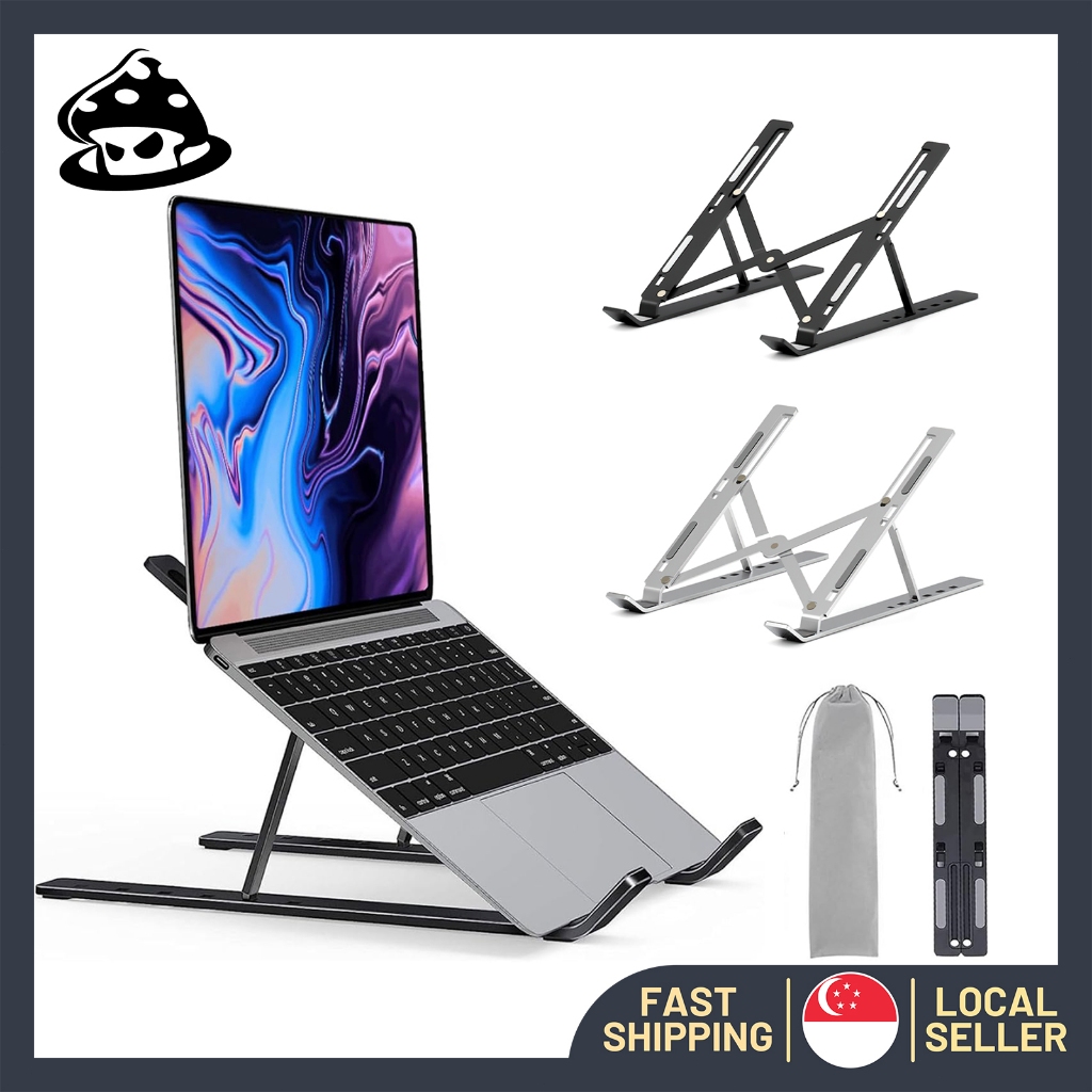 [ SG Ready Stock] Laptop Stand Aluminum Alloy Foldable Adjustable ...