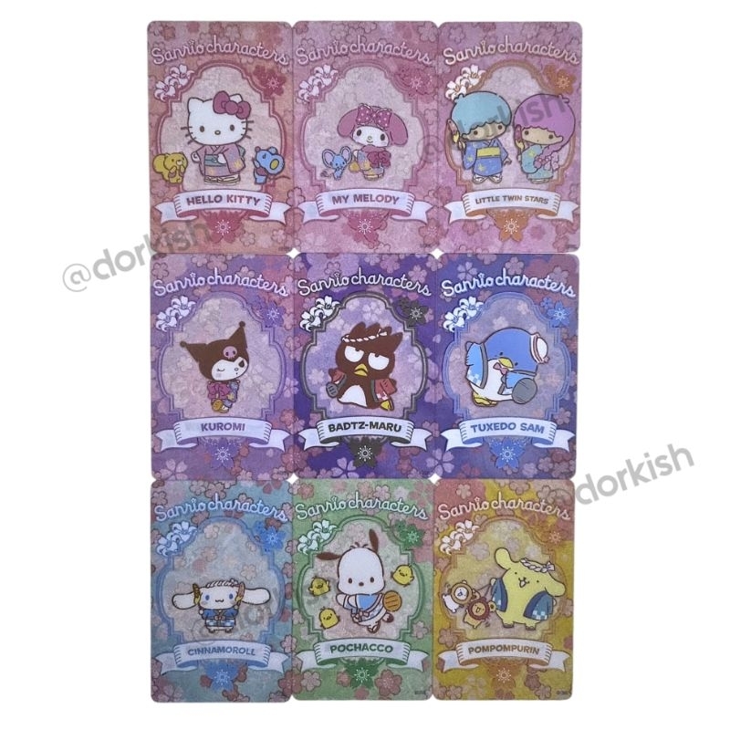 CPCM Card Sanrio Hello Kitty My Melody Little Twin Stars Kuromi Badtz Maru Tuxedo Sam ...
