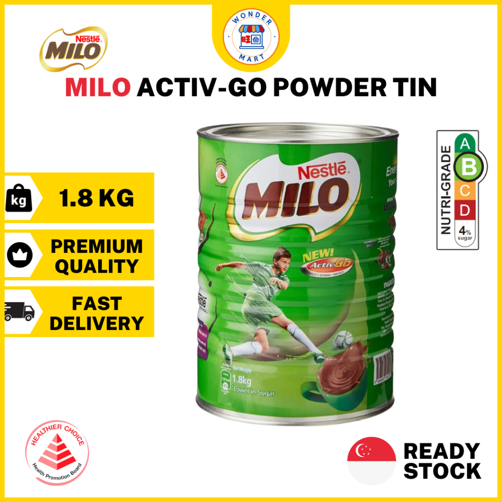 MILO Active Go Tin 1.8kg | Instant Chocolate Powder | Shopee Singapore