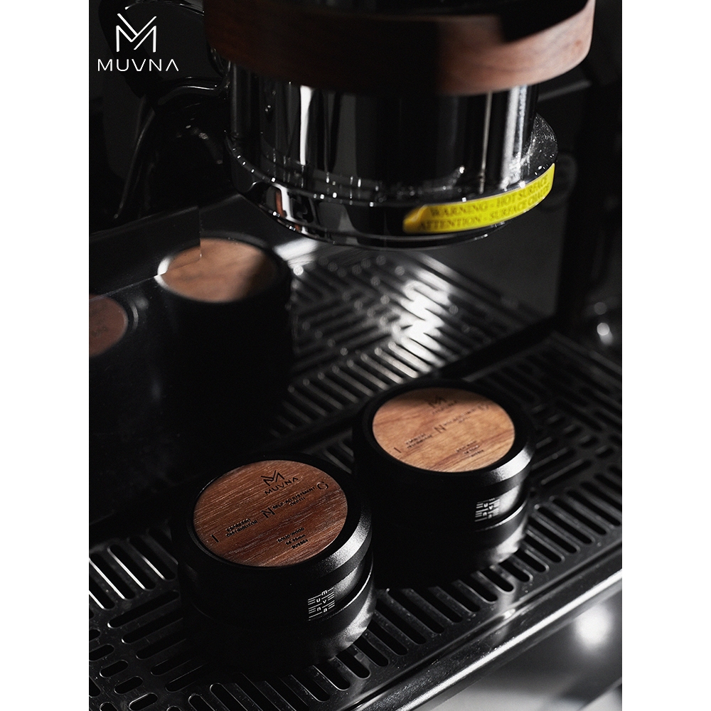 MUVNA Espresso WDT Distribution and Tamper Tool in Black/Walnut with ...