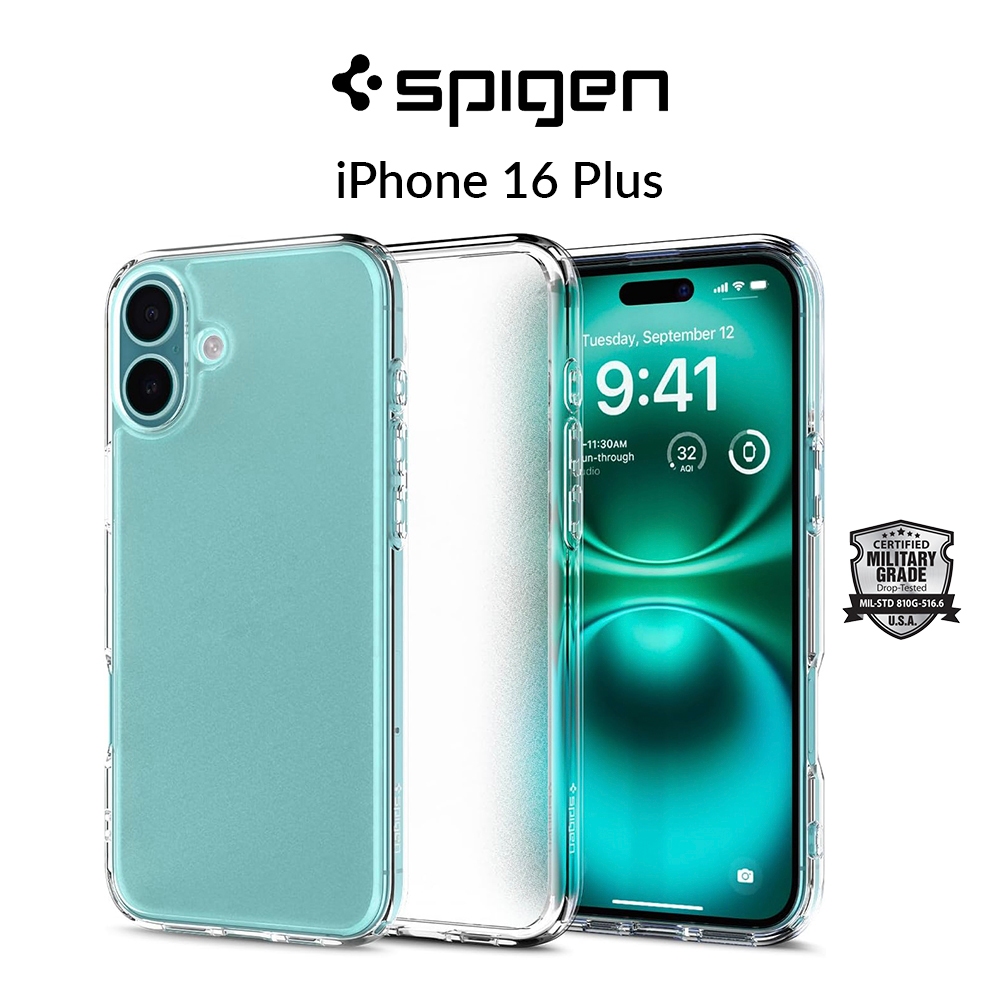 Spigen iPhone 16 Plus Case 6.7" Ultra Hybrid Frosted Back Casing Drop ...