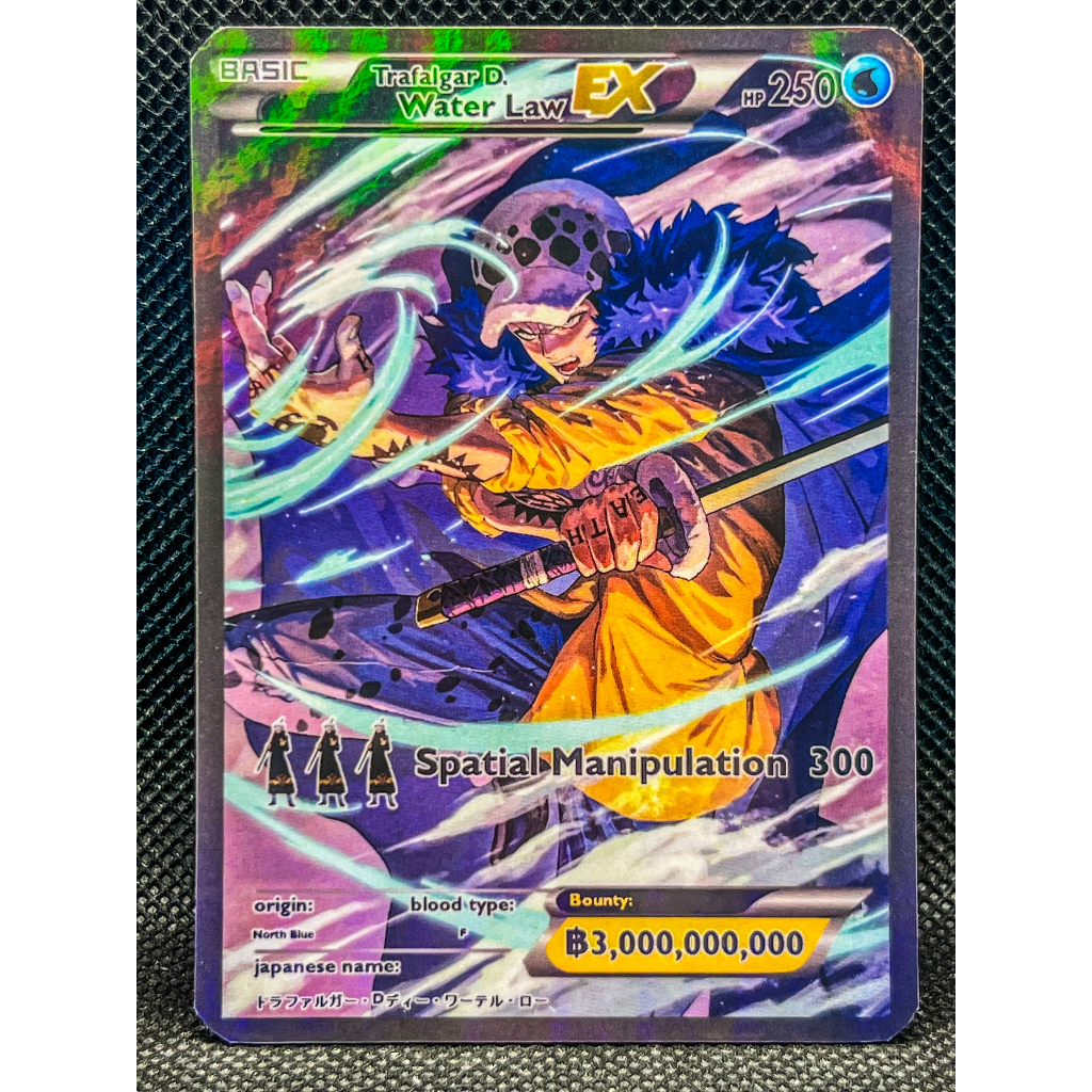 One Piece: Trafalgar D. Water Law EX Pokemon Card | Shopee Singapore