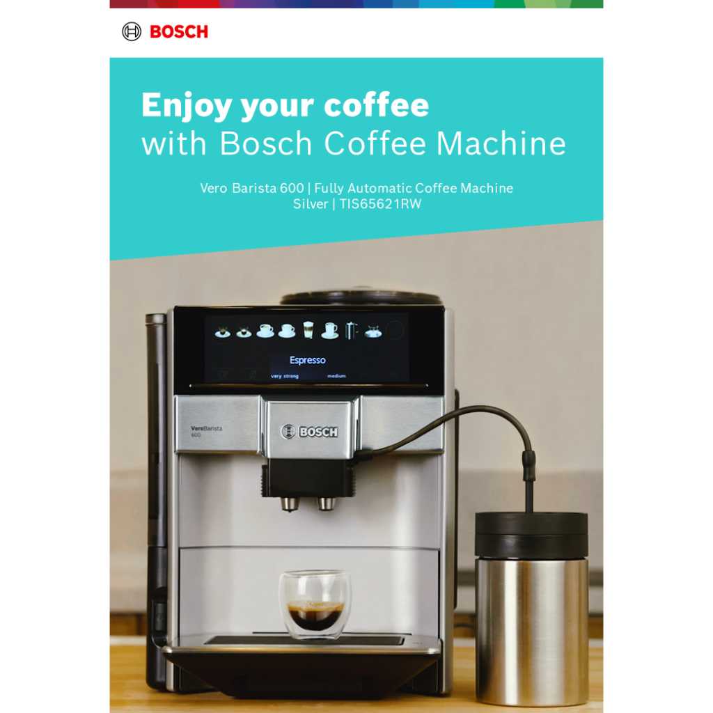 Bosch TIS65621RW Fully Automatic Free Standing Coffee Machine Vero ...