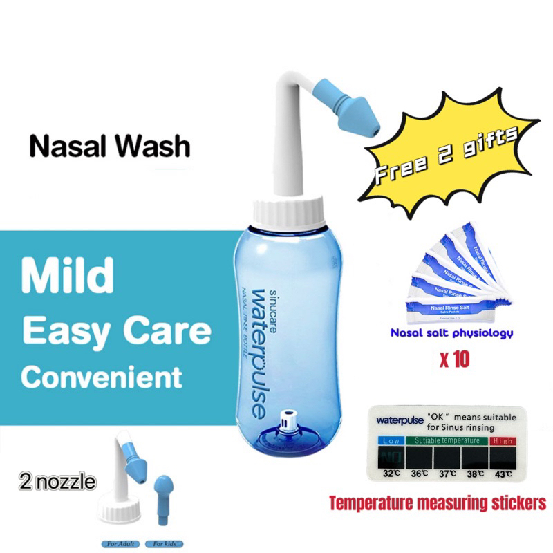 Waterpulse Nasal Wash System Nose Cleaner Nasal Wash Pot Cleaner Daily ...