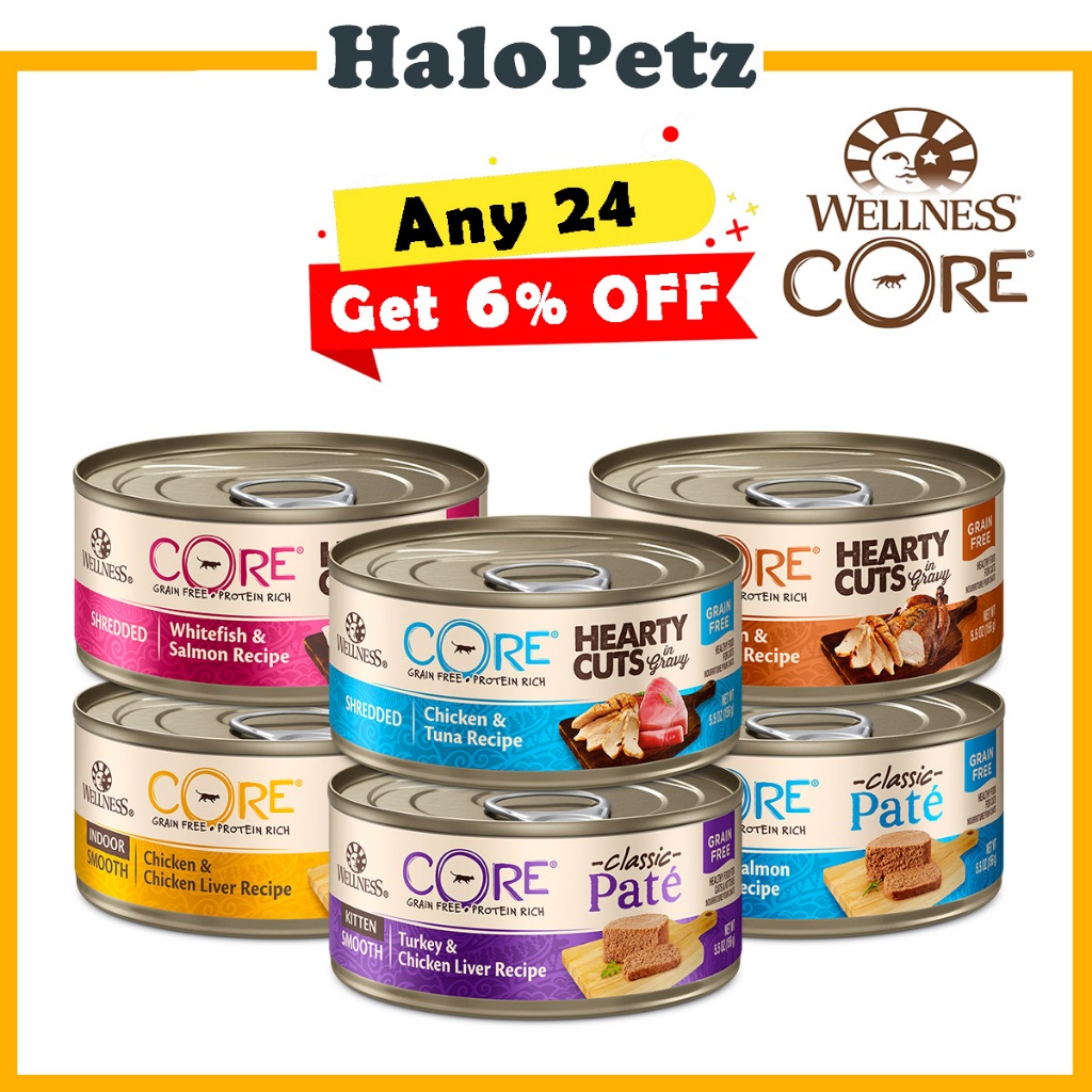 Wellness Core Cat Can 5.5oz | Pate | Hearty Cuts | Shredded | Shopee ...