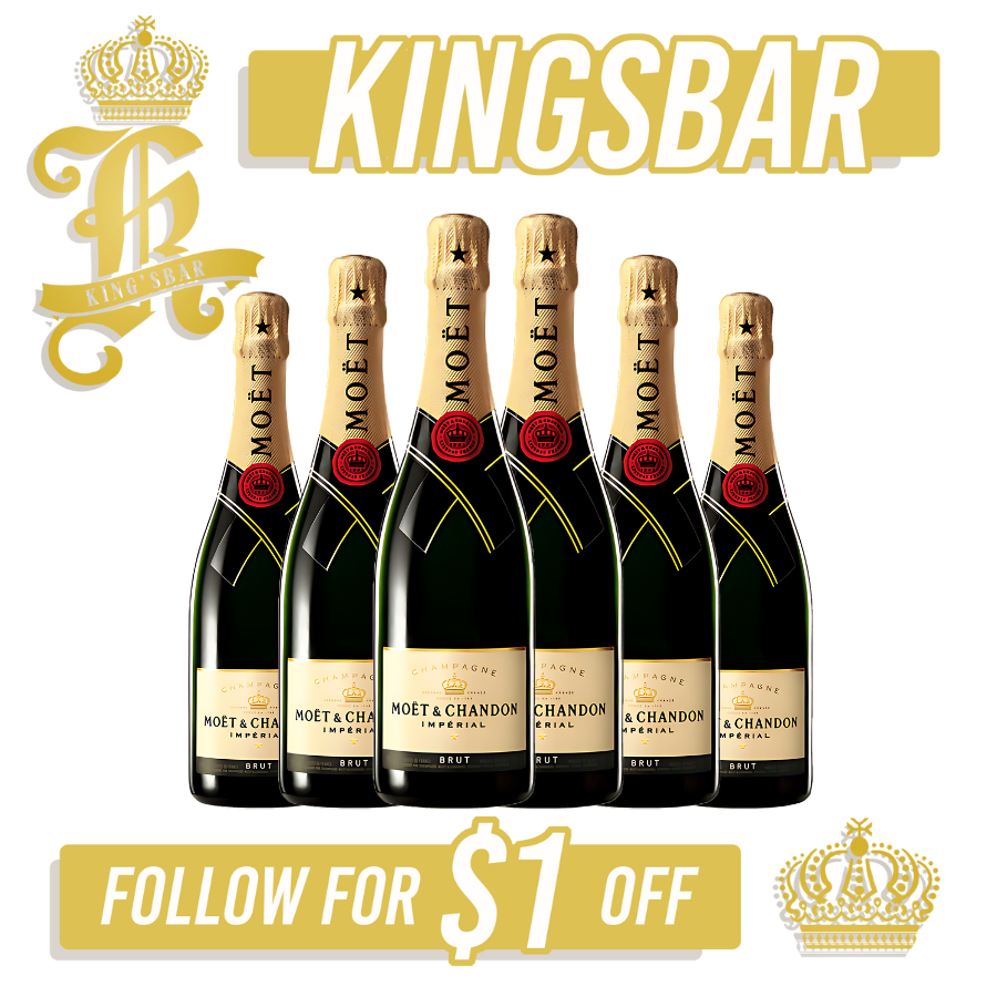 Moet & Chandon Imperial Brut Champagne Wine 750ml 6/12/24 bottles Bundle Promo (Without Box ...