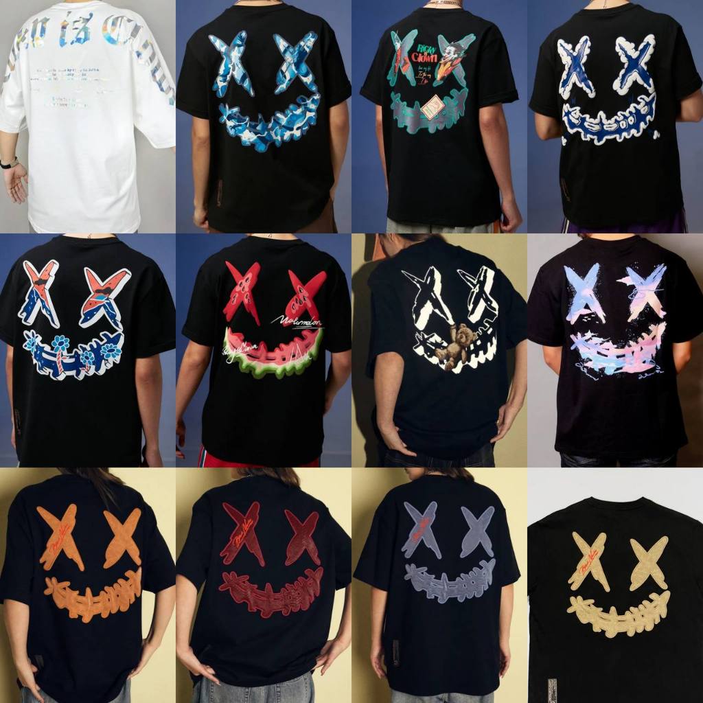 Authentic Rickyisclown RIC Ricky Is Clown Graphic Oversized T-shirts ...