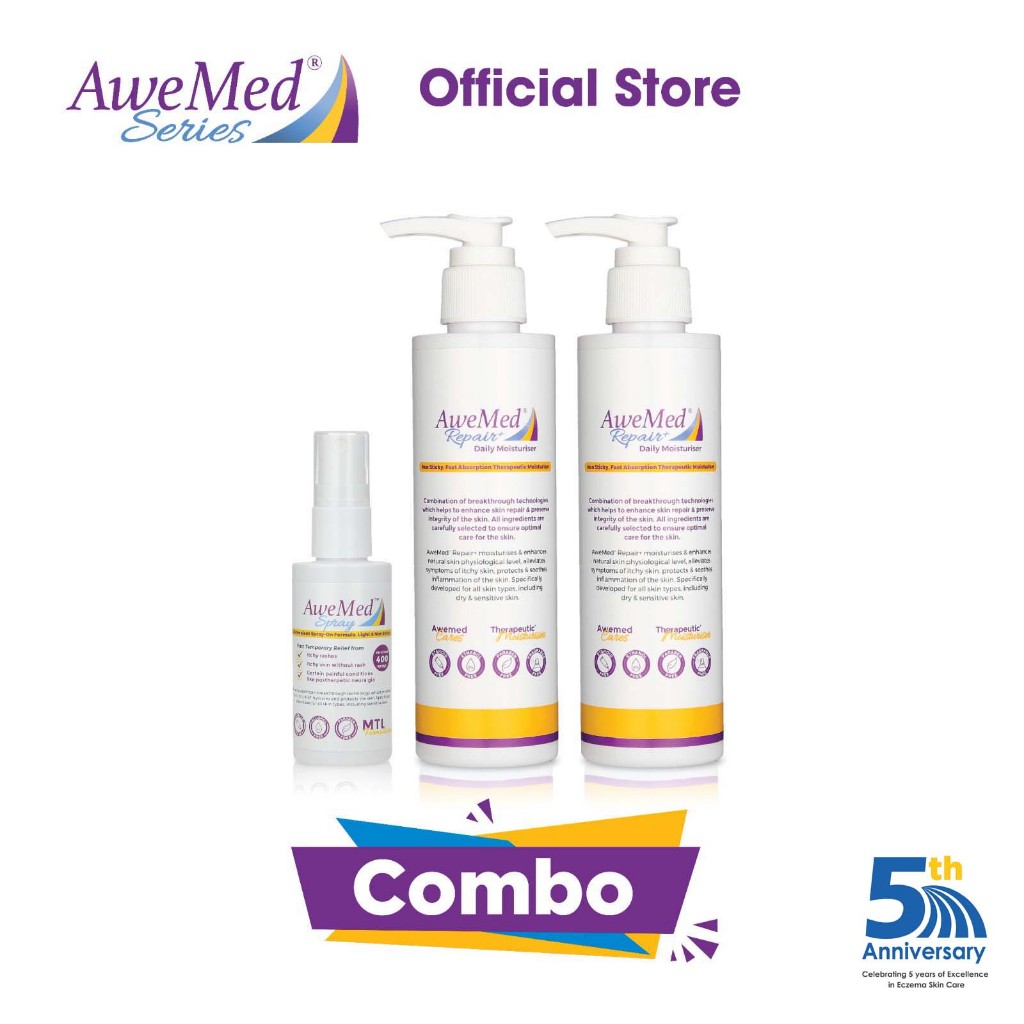 [Combo Deal] 2x AweMed® Repair+ 250ml [NEW Look with extra 50ml] | 1x ...