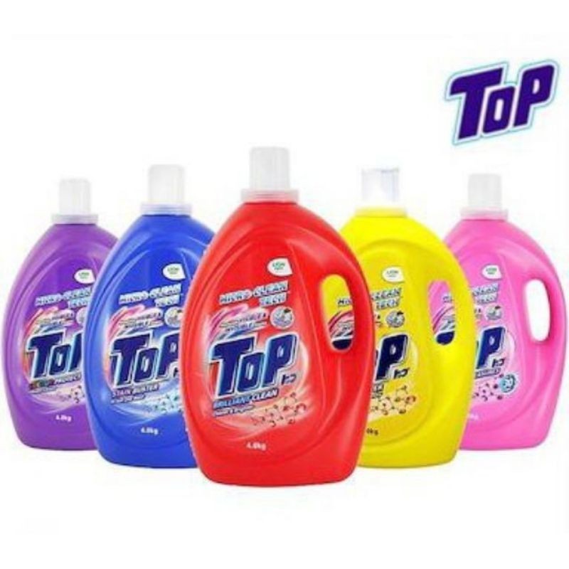 Top Liquid Detergent 3.6kg - Odour Bluster/Stain Bluster/Color Protect ...