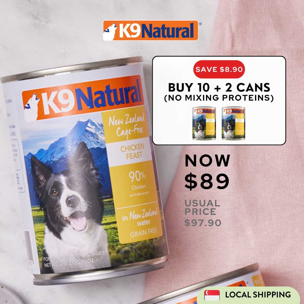 K9 Natural Canned Food 370g / 12 Cans | Shopee Singapore