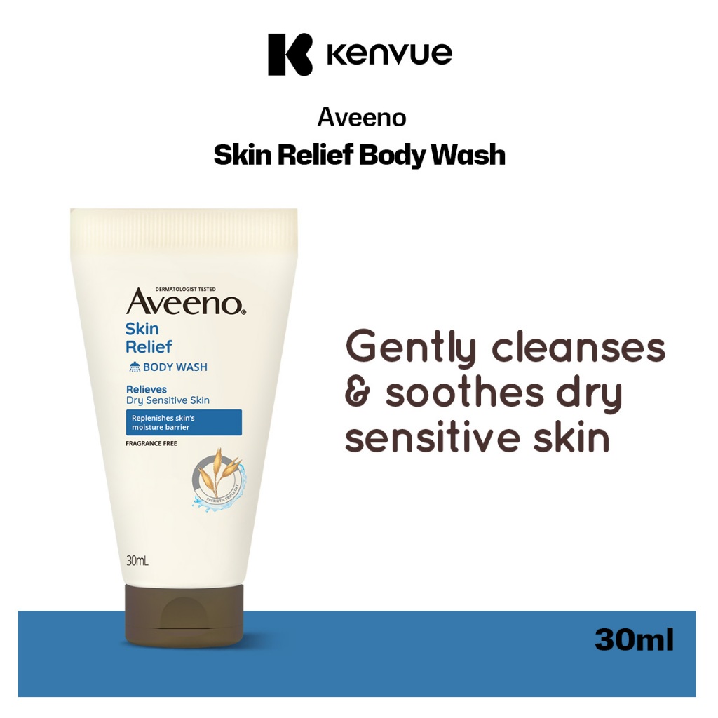 Aveeno Skin Relief Body Wash 30ml (Travel Sample Trial) | Shopee Singapore