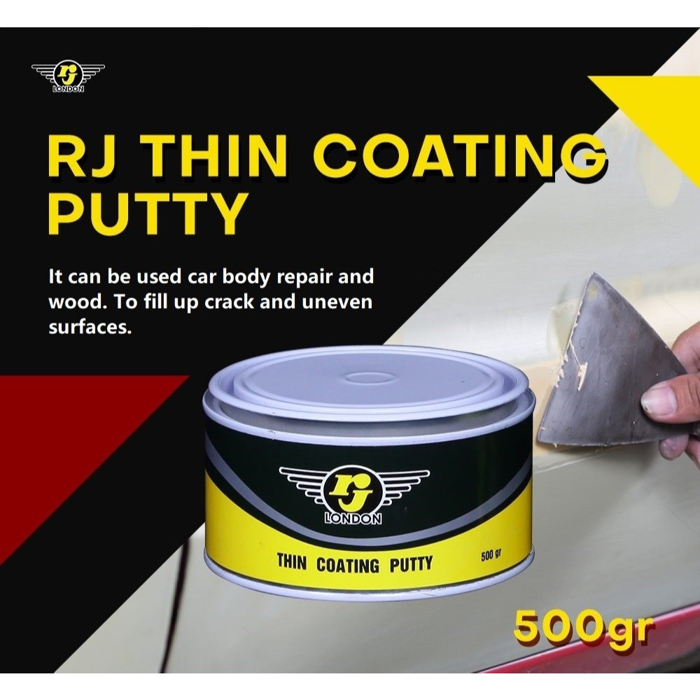 RJ London Thin Coating Putty for Car Body Repair (500g) | Shopee Singapore