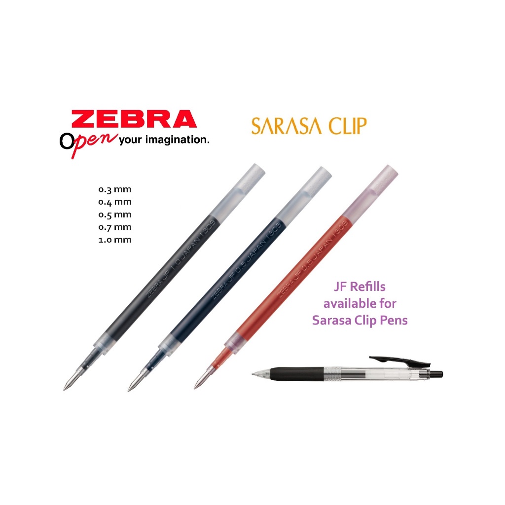 Zebra JF Refills for Sarasa Clip RJF | Shopee Singapore