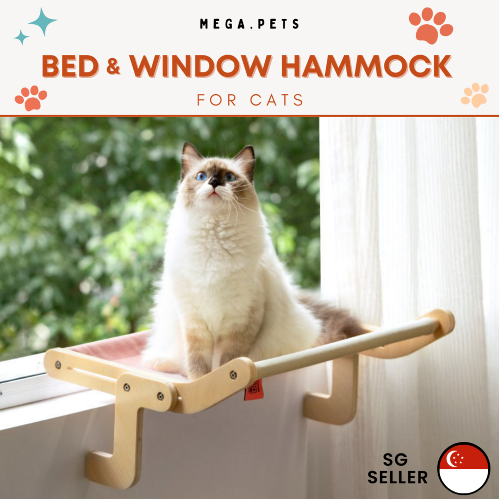 Cat hammock bed sofa window perch blanket cats beds indoors cats sill ...