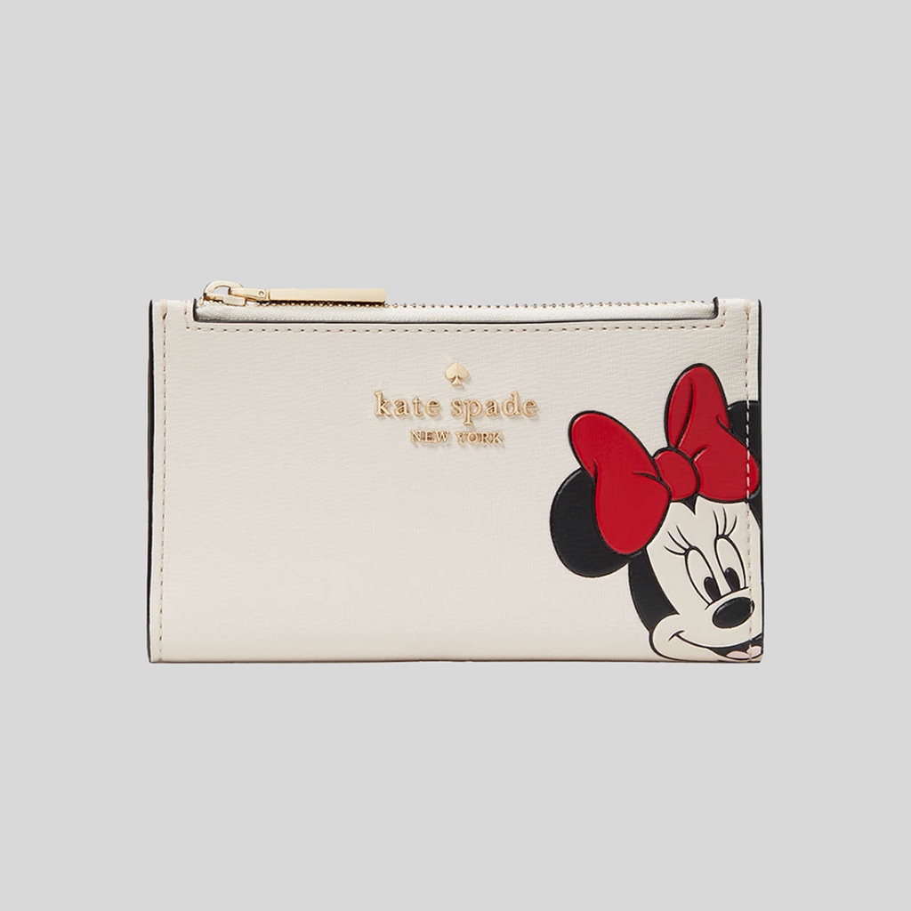 KATE SPADE Disney X Kate Spade New York Minnie Small Slim Bifold Wallet ...