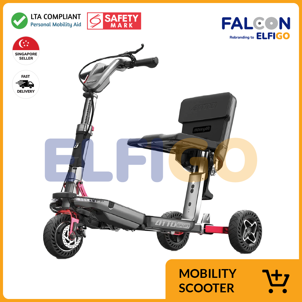Moving Life Atto Sport Foldable Mobility Scooter | Shopee Singapore