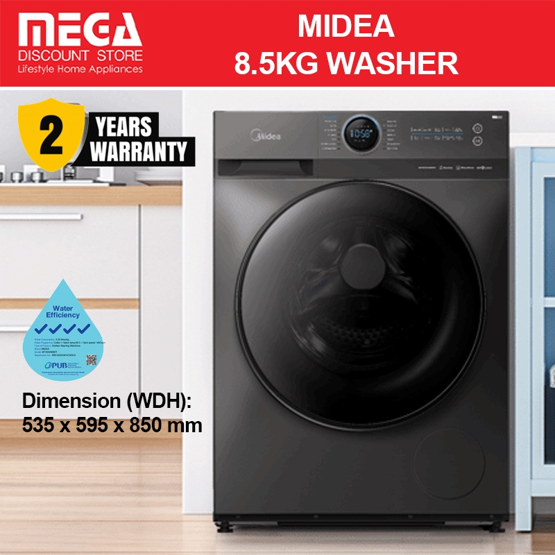 [PRE-ORDER: ETA END AUG] MIDEA MF200W85BT 8.5KG FRONT LOAD WASHER (4 ...