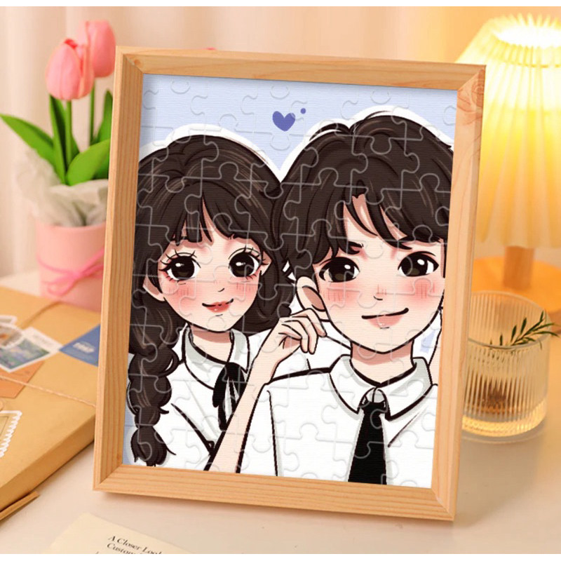 Custom Jigsaw Puzzle Couple Gift Anniversary Birthday Graduation photo ...