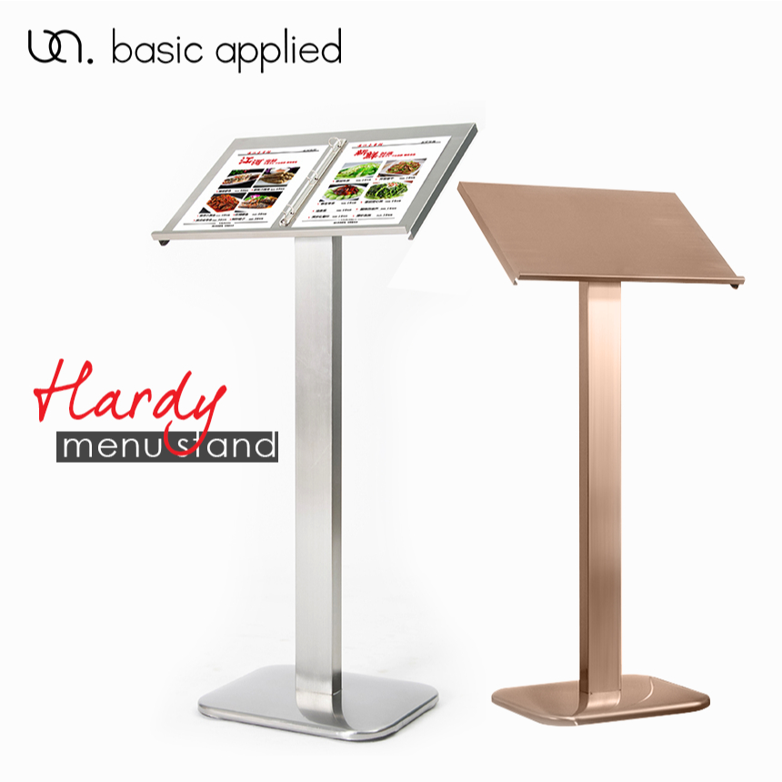 Hardy Stainless Steel Menu Display Stand | Heavy Duty Restaurant Menu ...