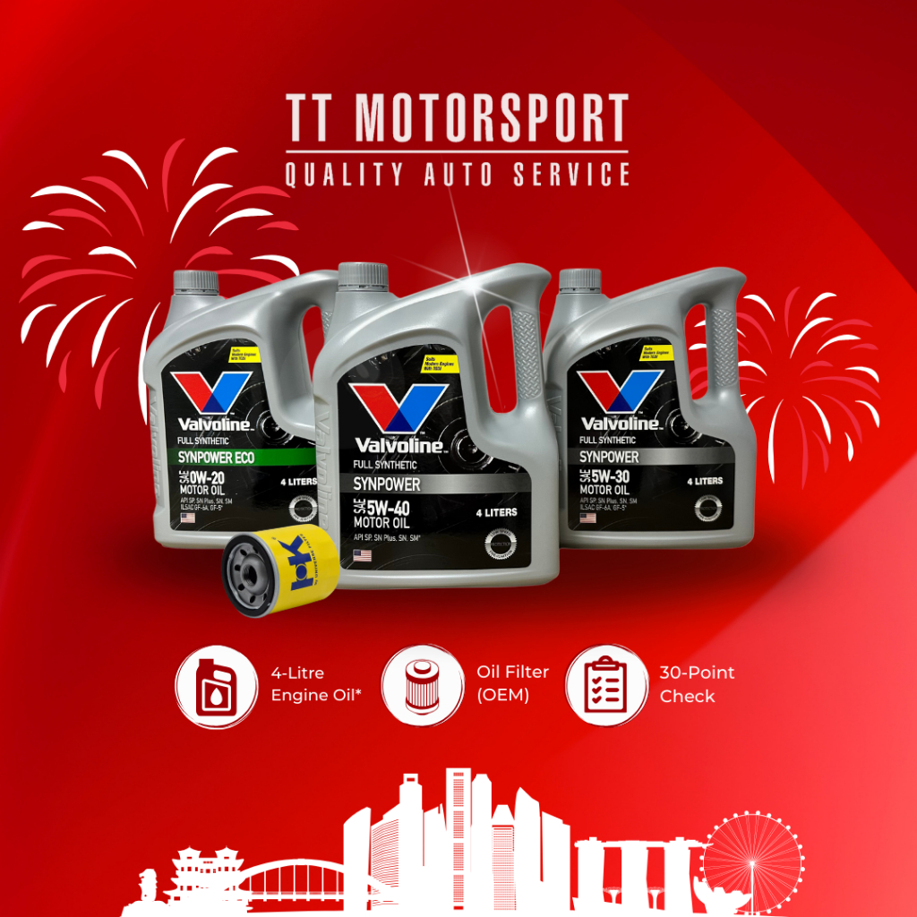 Car Service Package: Valvoline Synpower Fully Synthetic Car Engine Oil ...