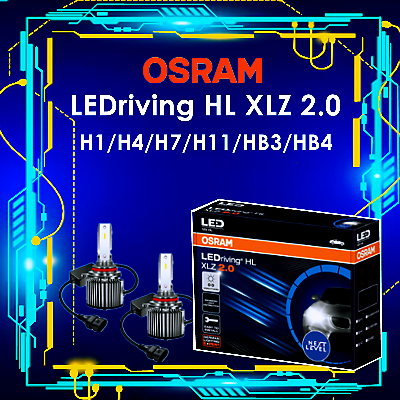 Osram LEDriving XLZ 2.0 H1/H4/H7/H11/HB3/HB4 White 6000K LED Headlight Lamps Bulb | Shopee Singapore