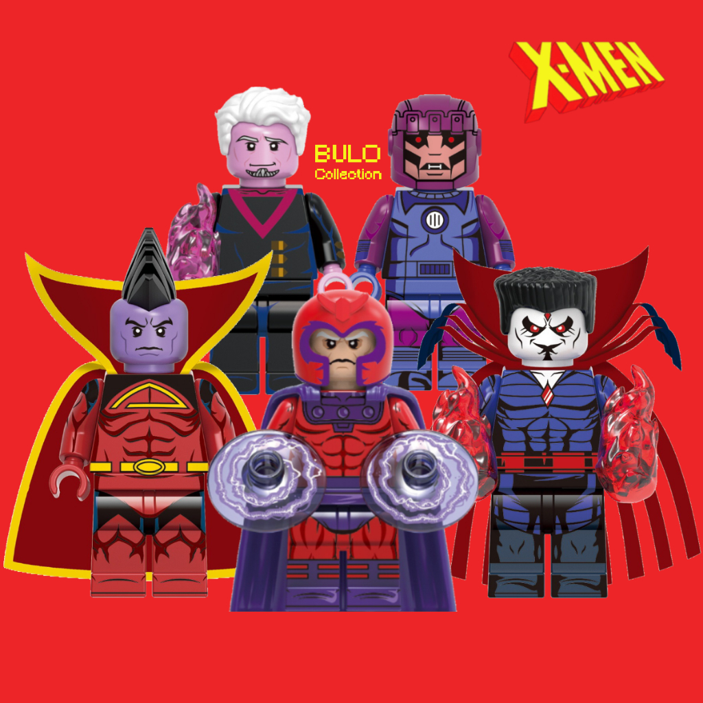 X-men Villains Custom Minifigures Magneto Sentinel Sinister Bastion ...