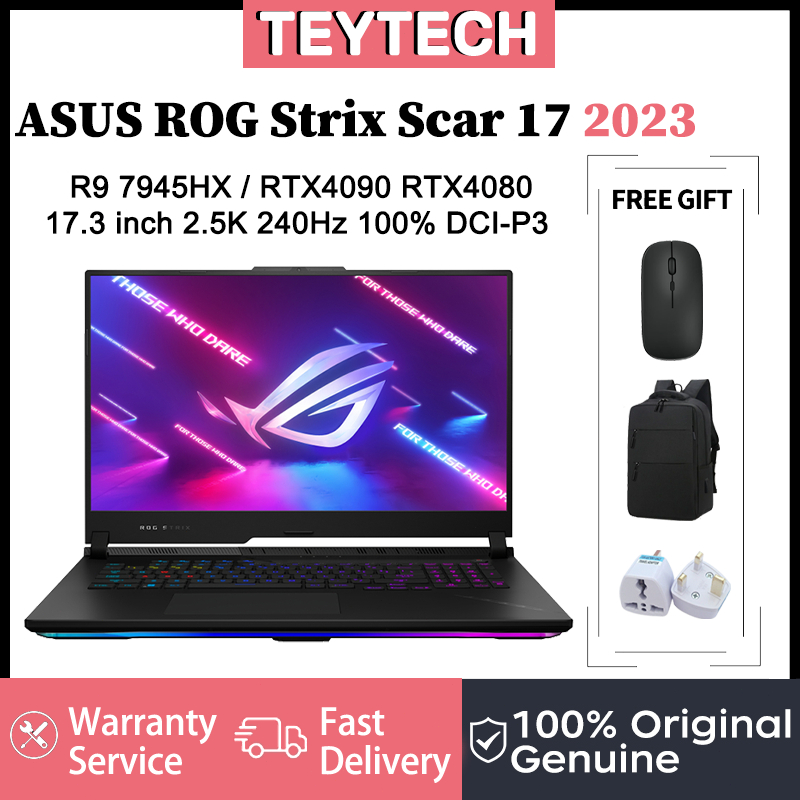 ASUS ROG Strix Scar 17 2023 R9 7945HX RTX4090 / RTX4080 17.3 inch 240Hz 2.5K ROG Gaming Laptop ...