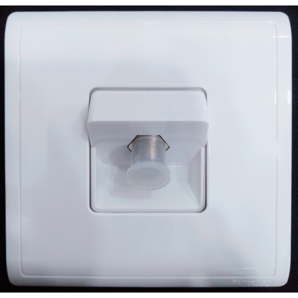 SCHNEIDER ELECTRIC - 1 GANG CATV SOCKET 45 DEGREE INCLINE, F CONNECTOR ...