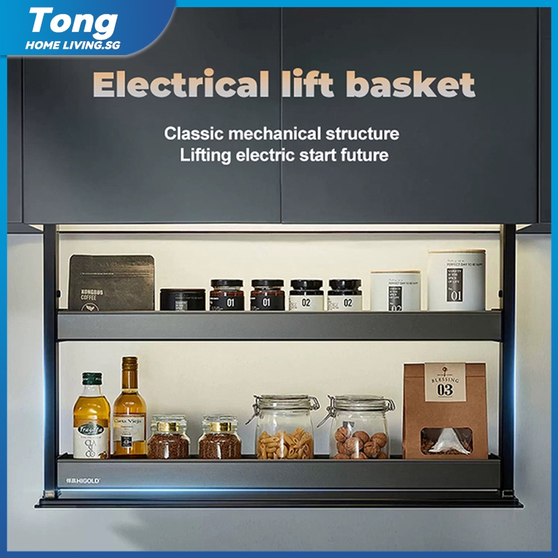 Smart Vertical Descending Elevation Storage Basket Rack, Electric ...