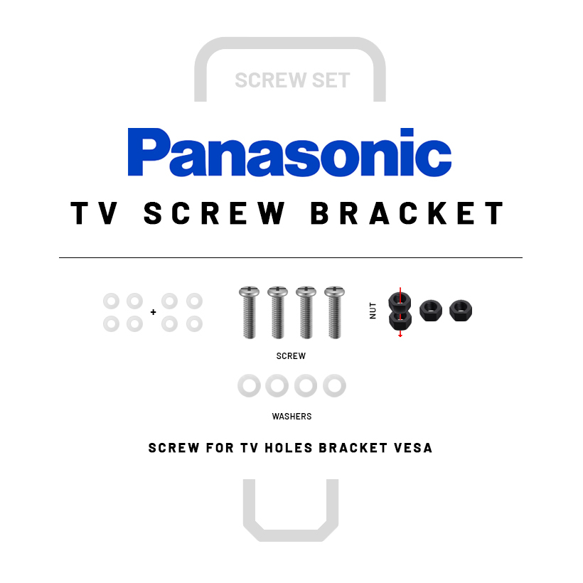 [PANASONIC] 4 Screw for TV Bracket Holes VESA Wall Mount (No Bracket ...