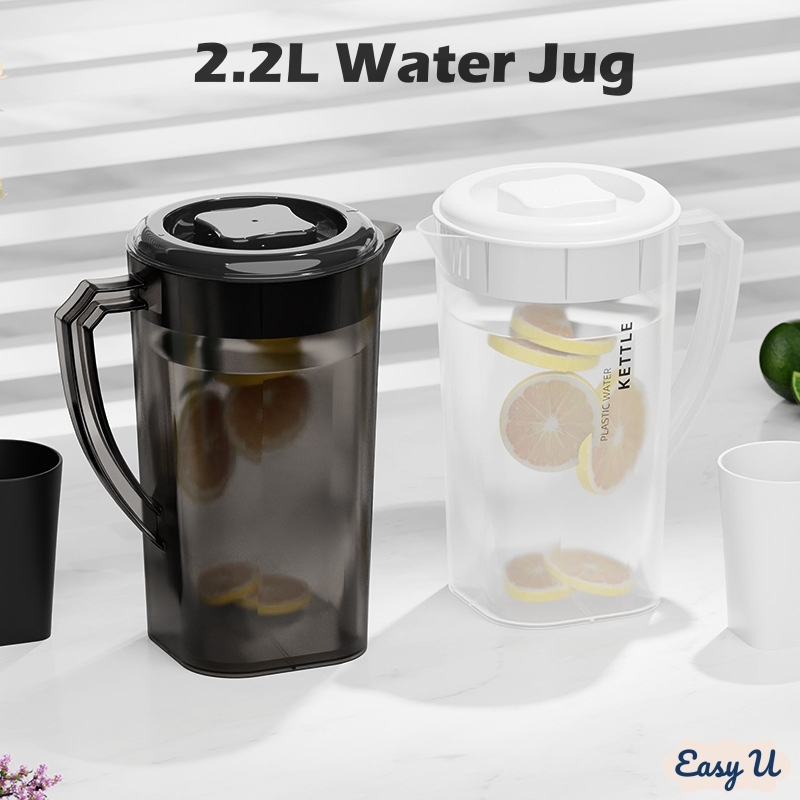 2.2L PP Plastic Cold Water Jug Kettle | Juice Jug Water Pot 塑料水壶 ...