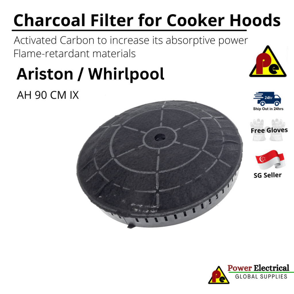 Ariston AH 90 CLM IX | AH 90CLMIX | Compatible Cooker Hood Charcoal ...