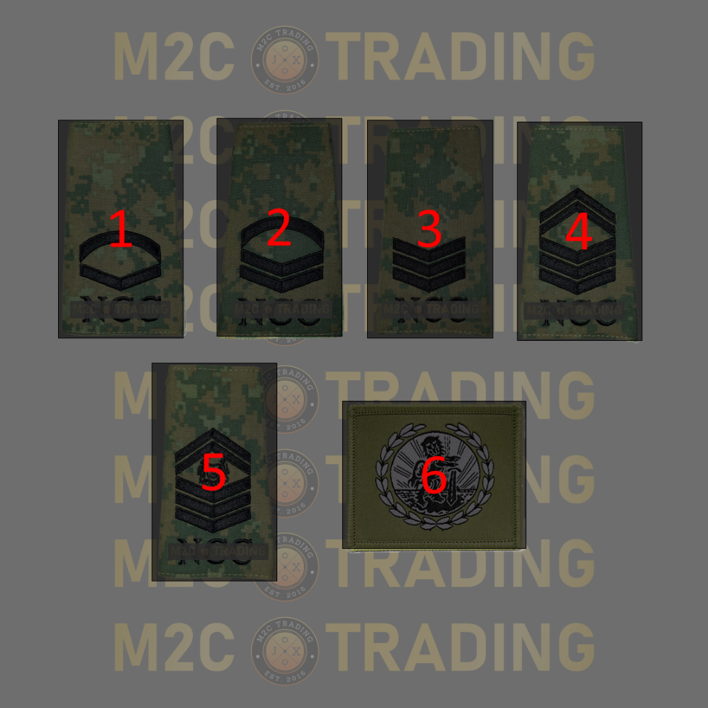 Singapore Student | saf | ncc | Embroidery Strap with Velcro | Chest ...