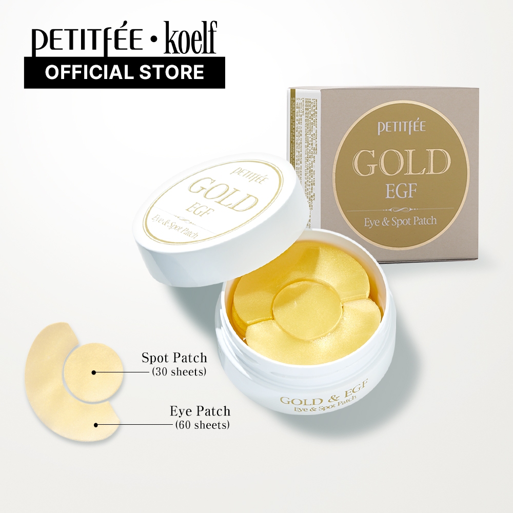 60PCS Eye Mask [Petitfee Official] Gold & EGF Eye & Spot Patch ( 60 ...