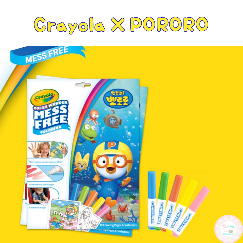 Mess Free Crayola Pororo Coloring DIY Drawing DIY Painting Crayola ...