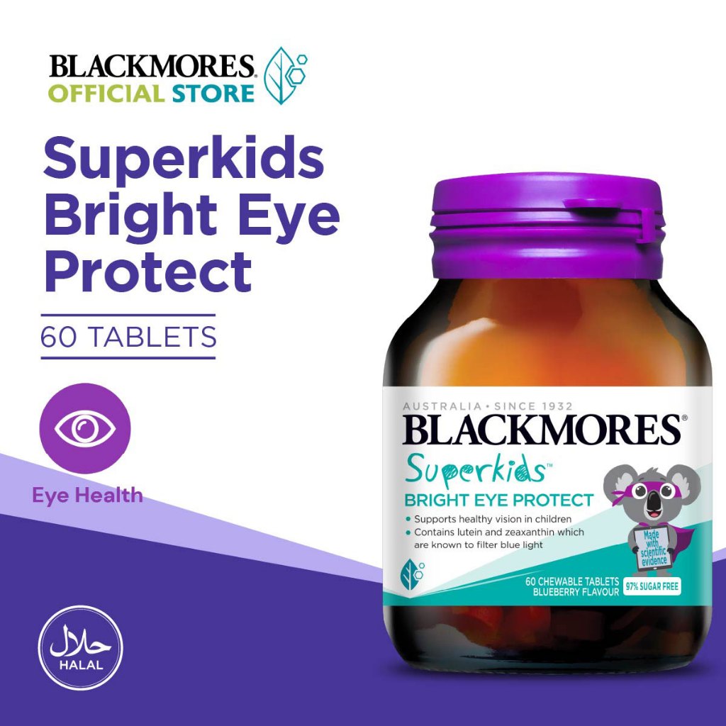 Blackmores Superkids Bright Eye Protect (60s) Contains Lutein and ...