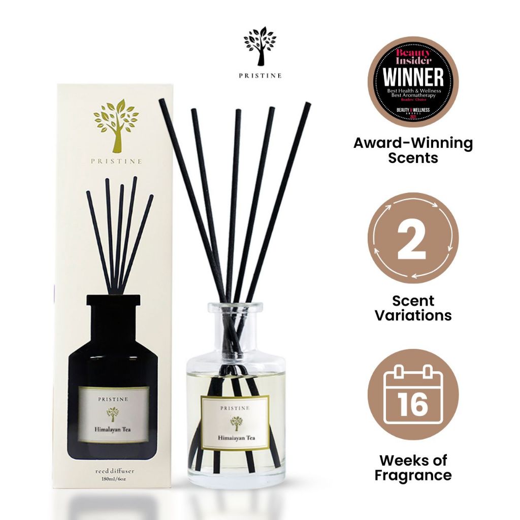 Pristine Reed Diffuser | Signature | Essential Oil | Award Winning Scent | 180ml | For Home ...